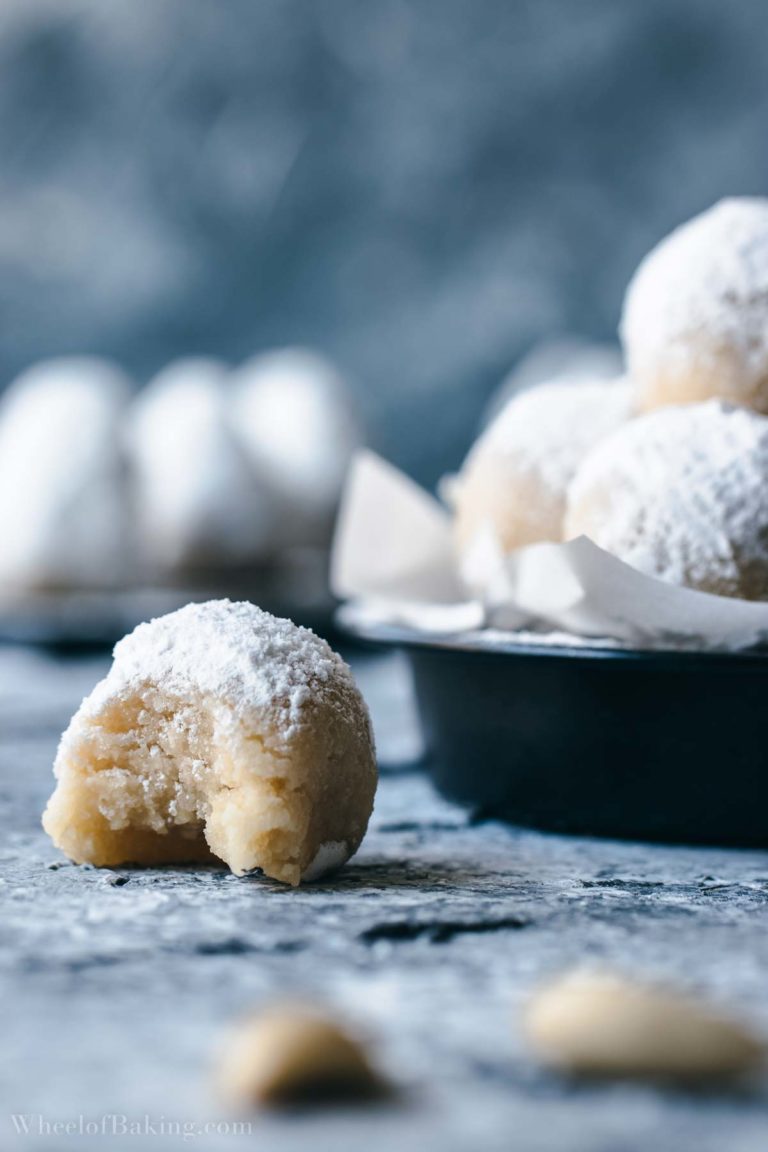 Amygdalota Recipe - No Bake Greek Almond Cookies - Wheel of Baking