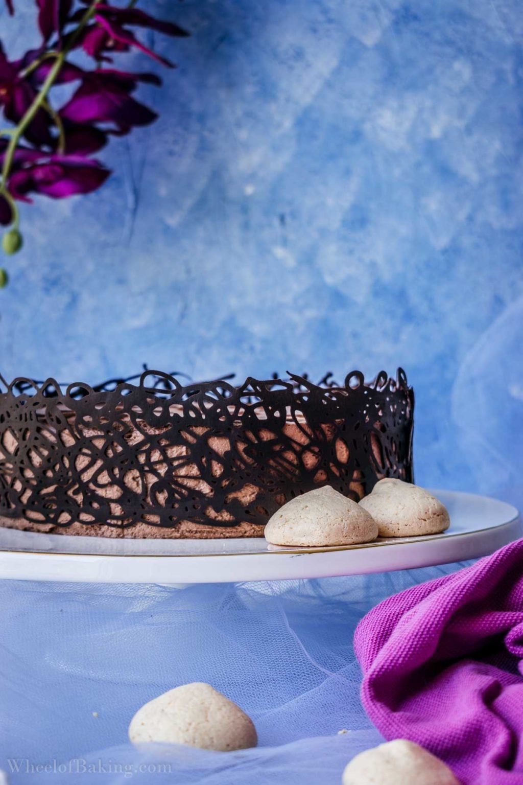 Chocolate Royal Cake with Hazelnut Almond Dacquoise - Wheel of Baking