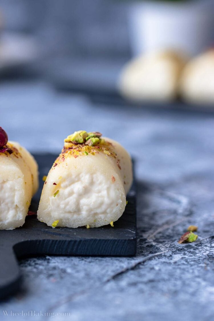 Halawet El Jibn (Sweet Cheese Rolls with Ashta) - Wheel of Baking