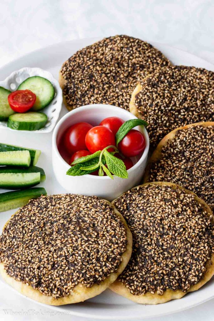 Manakish Za'atar - Wheel of Baking