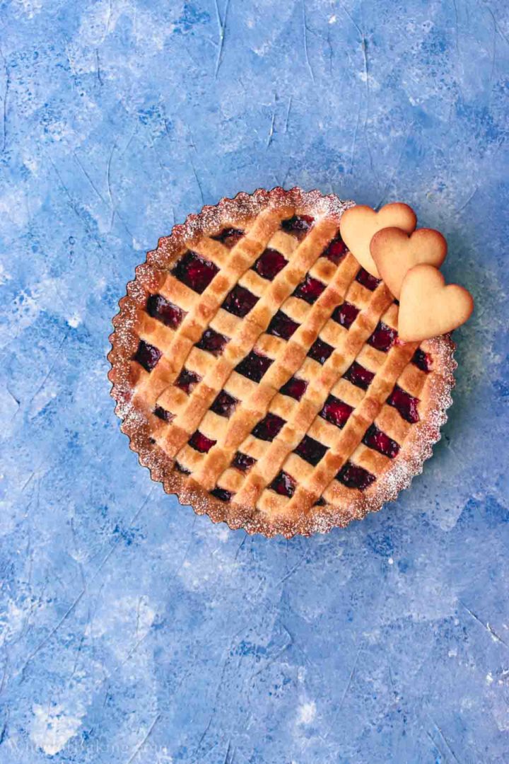 Greek Pasta Flora (Jam Tart) - Wheel of Baking