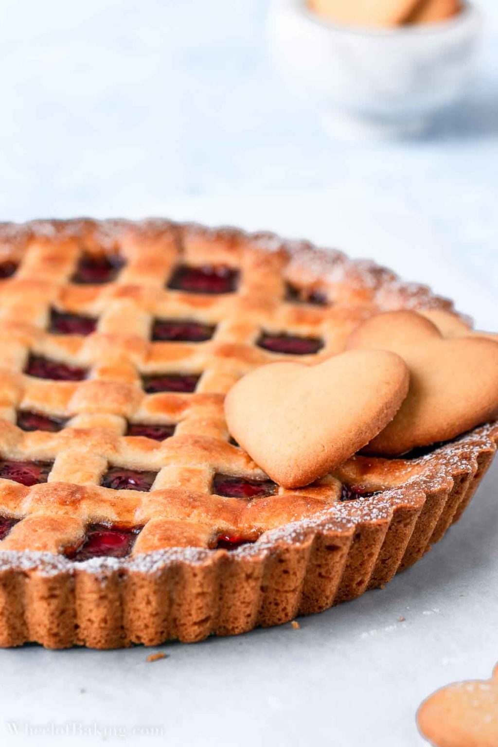 Greek Pasta Flora (Jam Tart) - Wheel of Baking