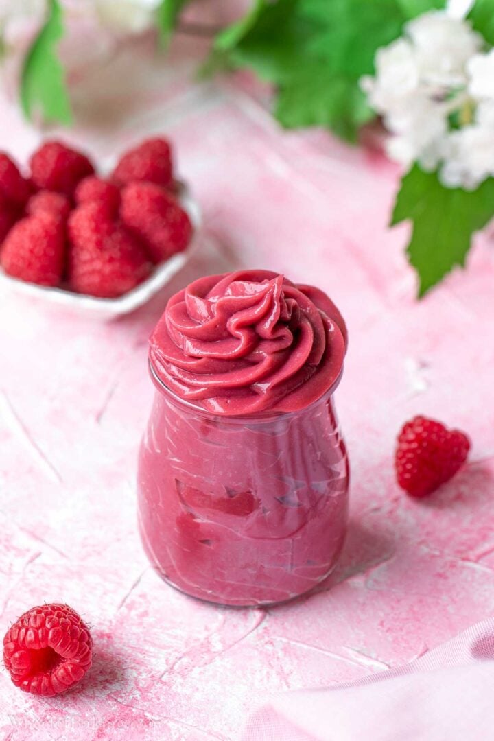 Raspberry Pastry Cream - Wheel of Baking