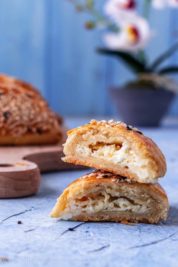 Tiropitakia Kourou (Greek Cheese Pies) - Wheel of Baking