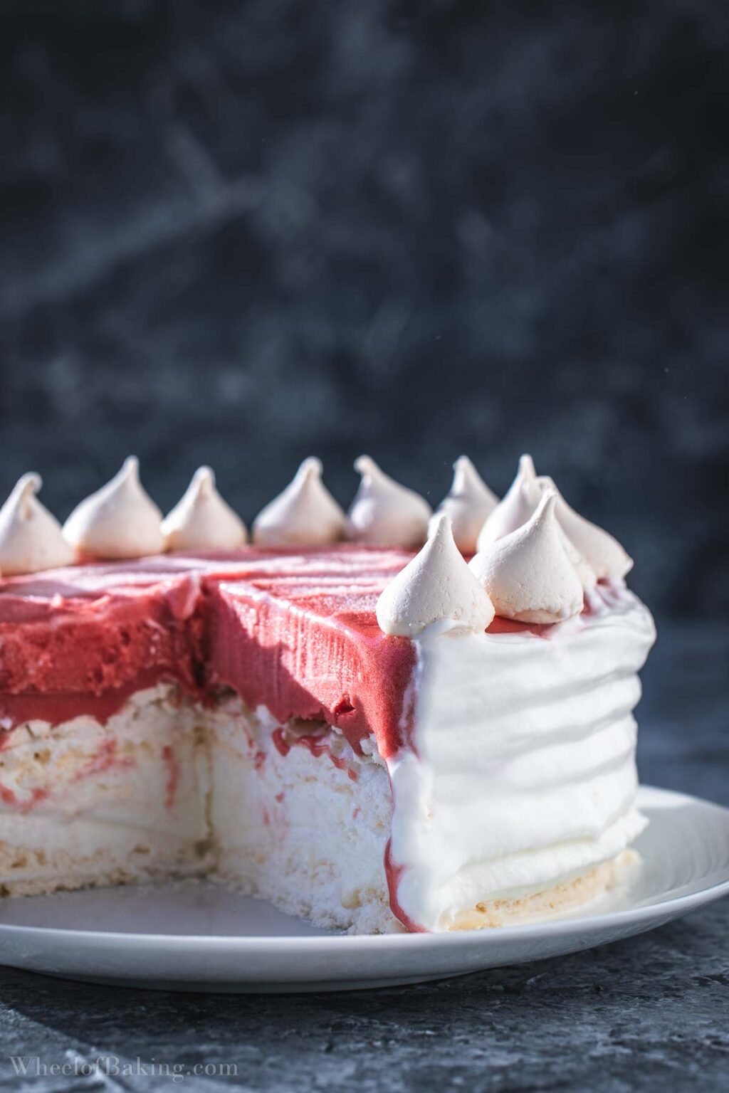 Vacherin Dessert (Meringue Ice Cream Cake) - Wheel of Baking
